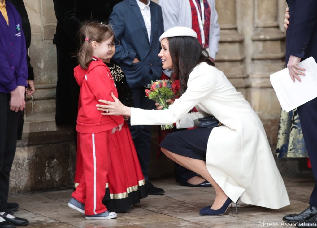 Meghan in British Brands for Commonwealth Service - What Meghan Wore