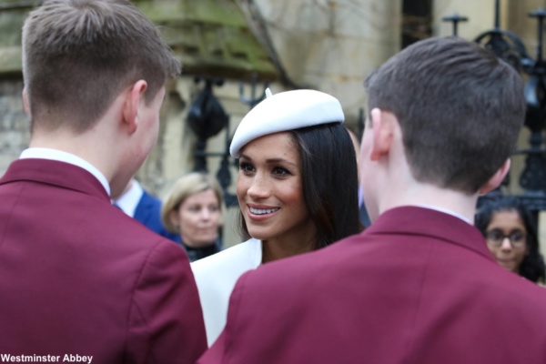 Meghan in British Brands for Commonwealth Service - What Meghan Wore